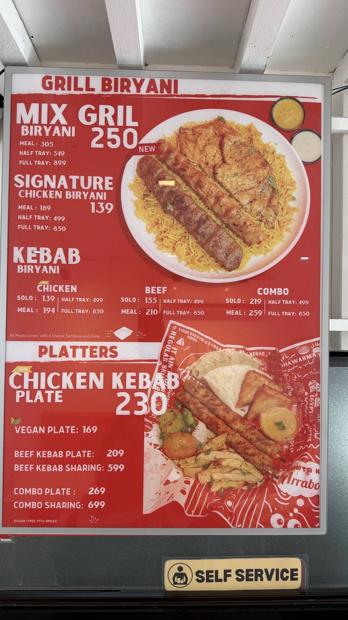 Menu at Arraboo TSU restaurant, Tarlac City