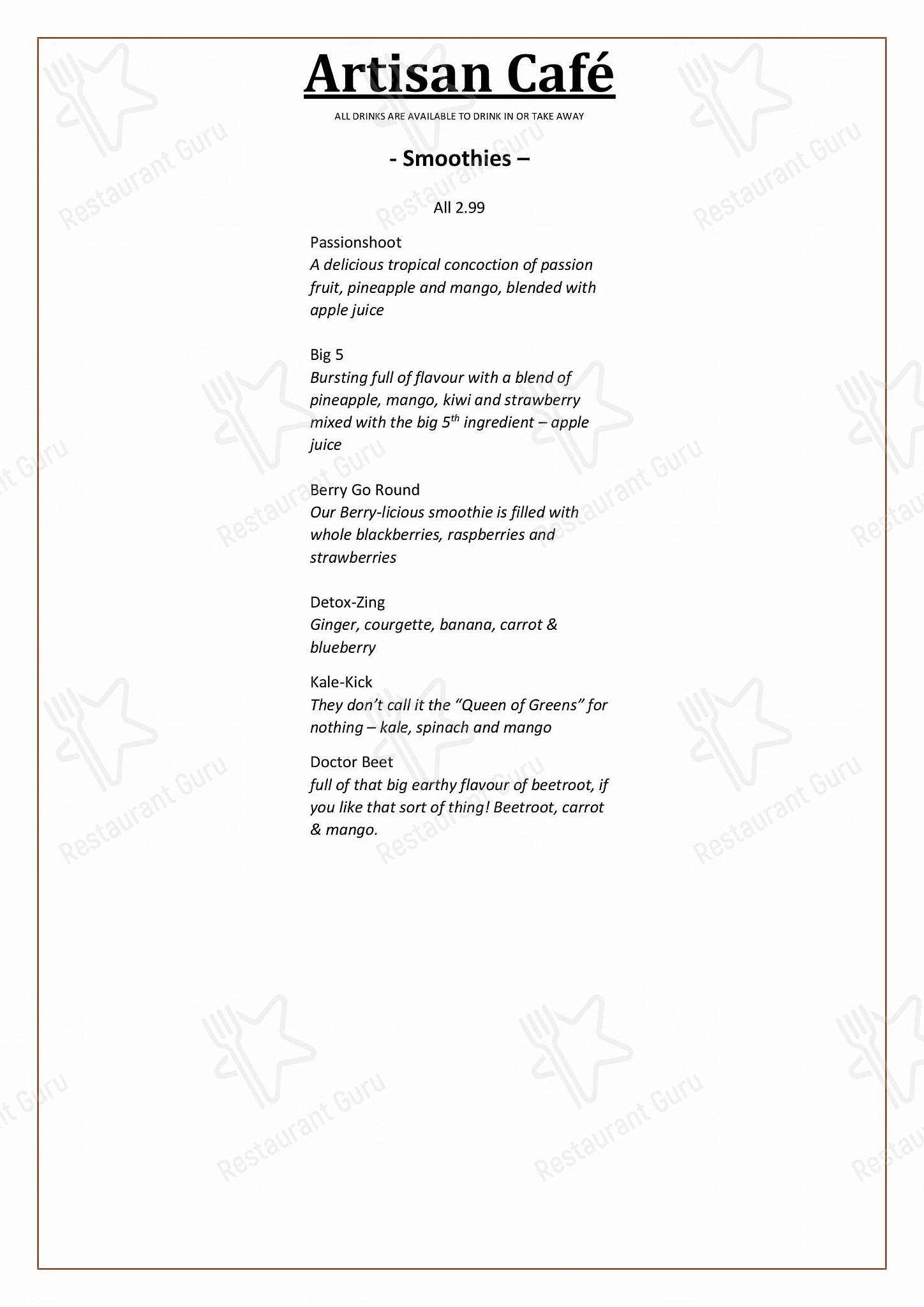 Menu at Magazine Heaven restaurant, Rushden