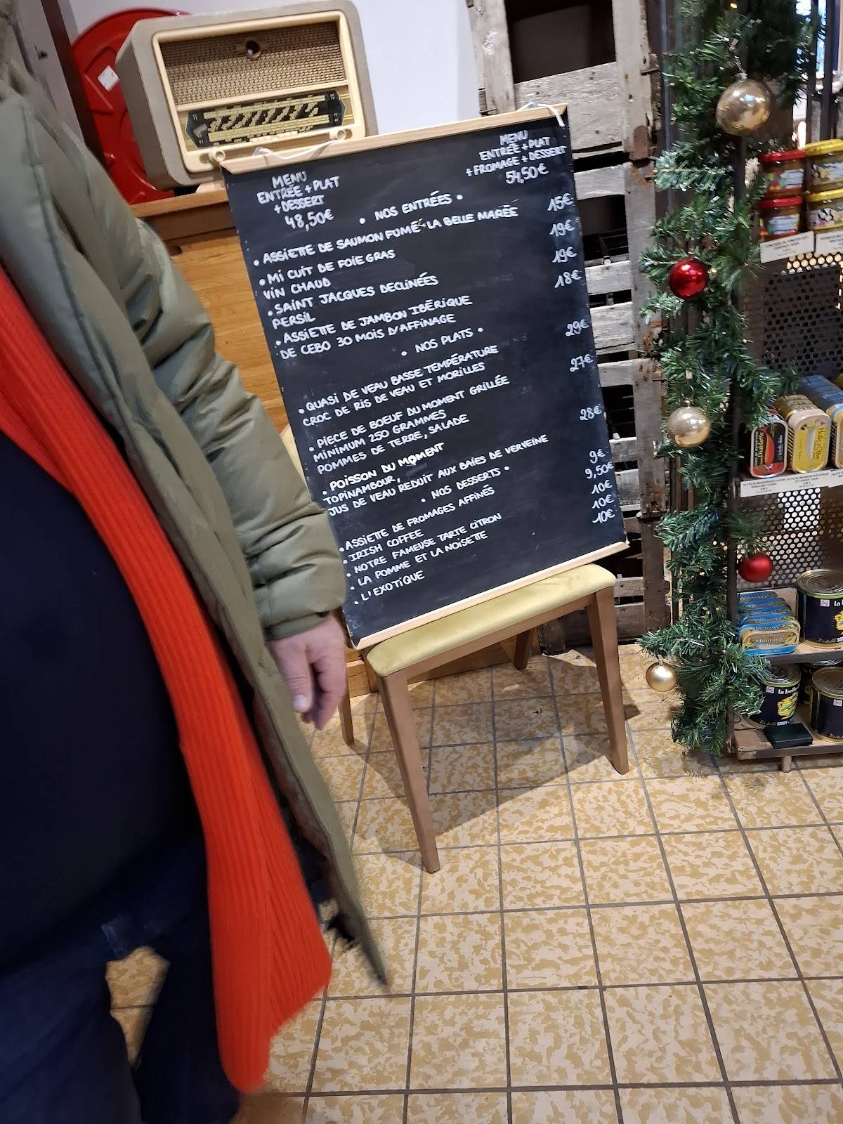 Menu au Atelier restaurant, à Remiremont, Remiremont
