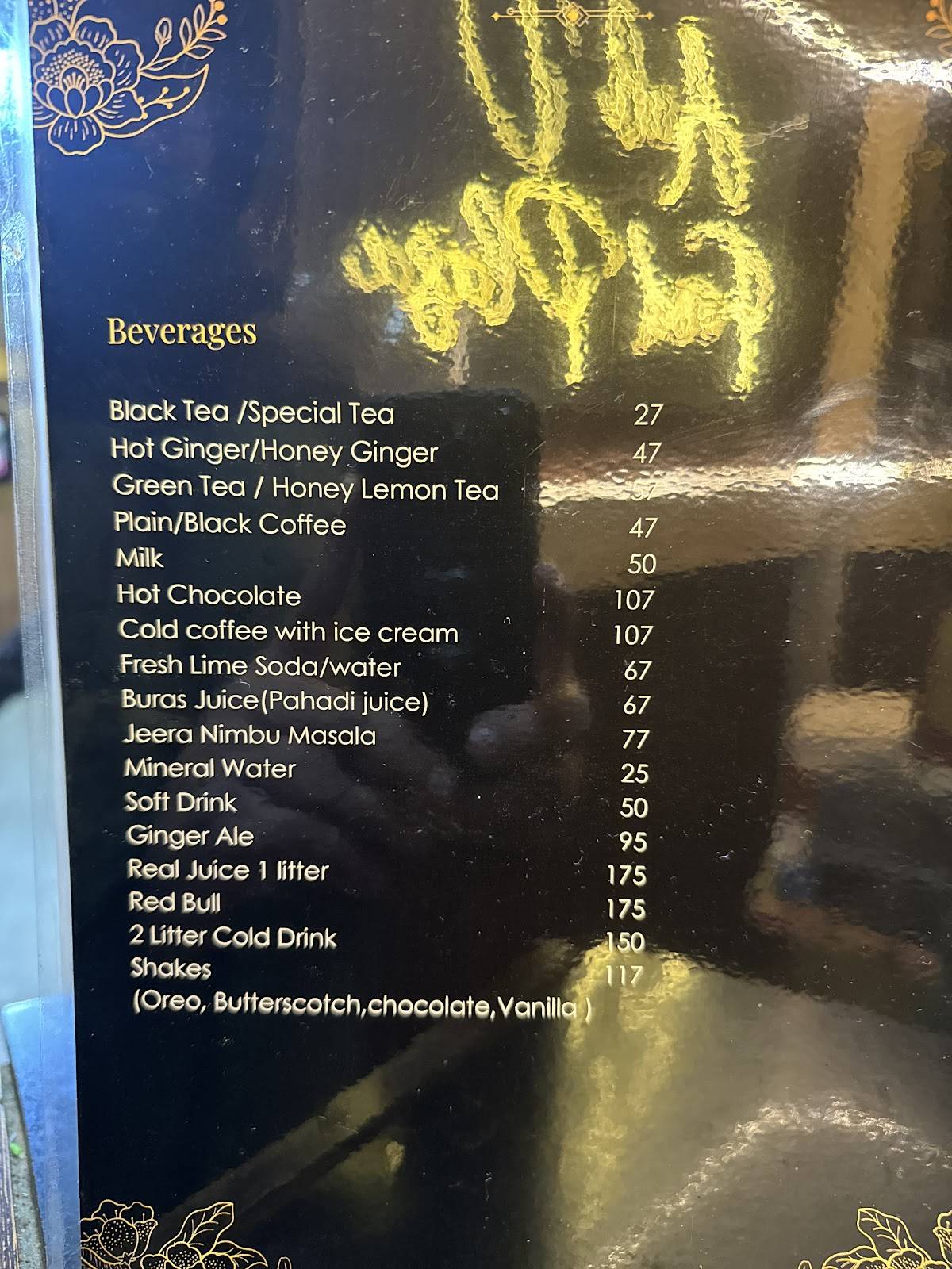 Menu at Auli 'D' Food Plaza, Joshimath