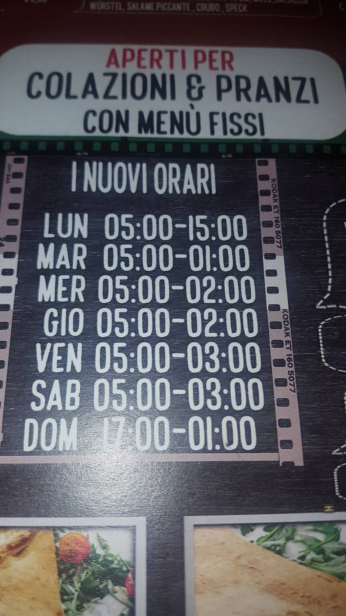 Speisekarte von BANG Club Parma, Parma
