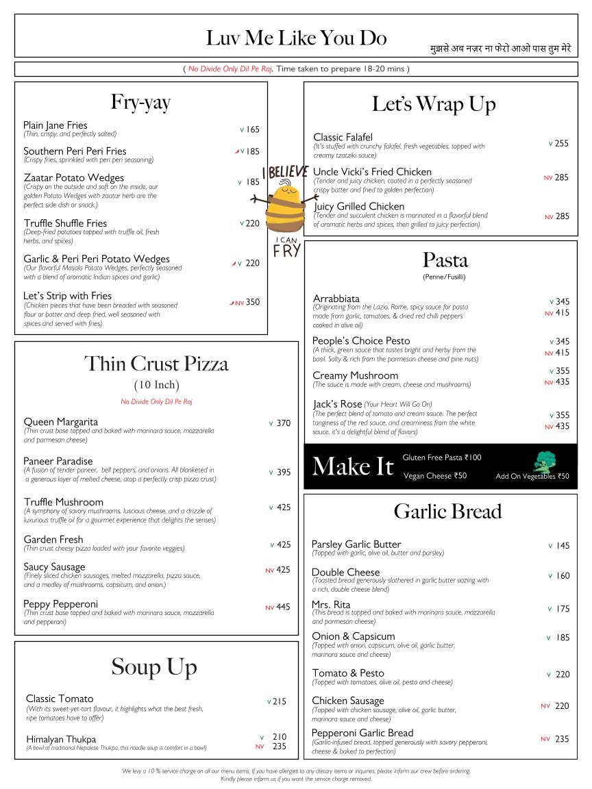 Menu at BBR Coffee by Before British Raj, New Delhi, 33