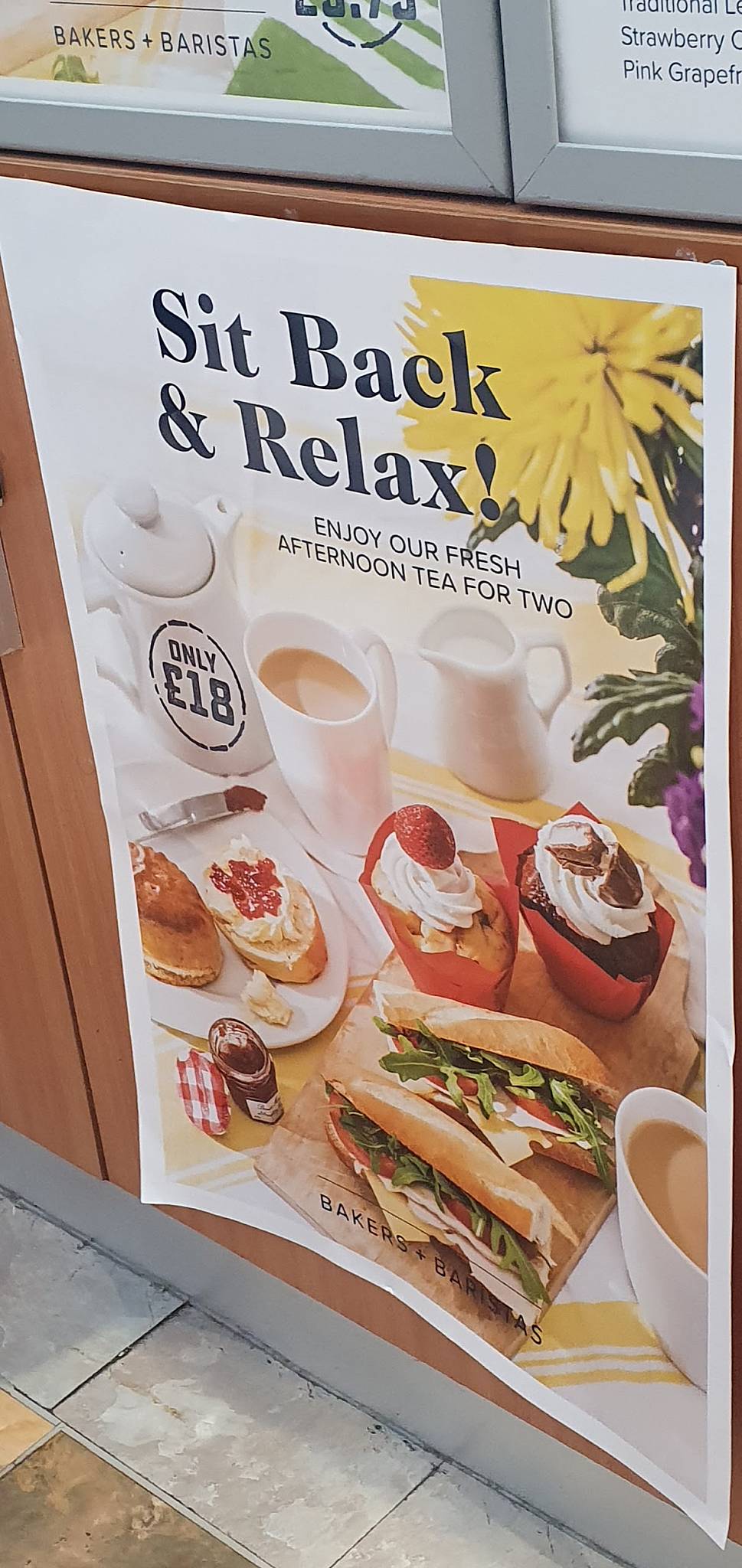 Menu at Bakers + Baristas, Mansfield