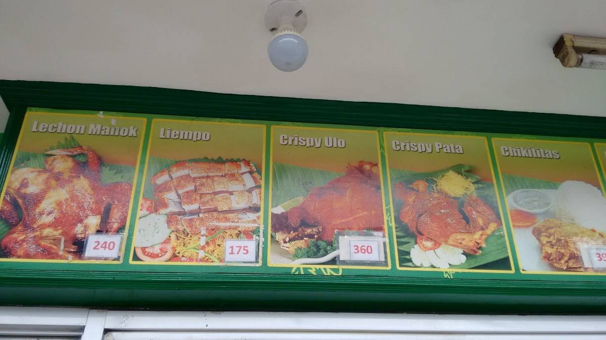 Carta del restaurante Baliwag Lechon Manok at Liempo, Manila
