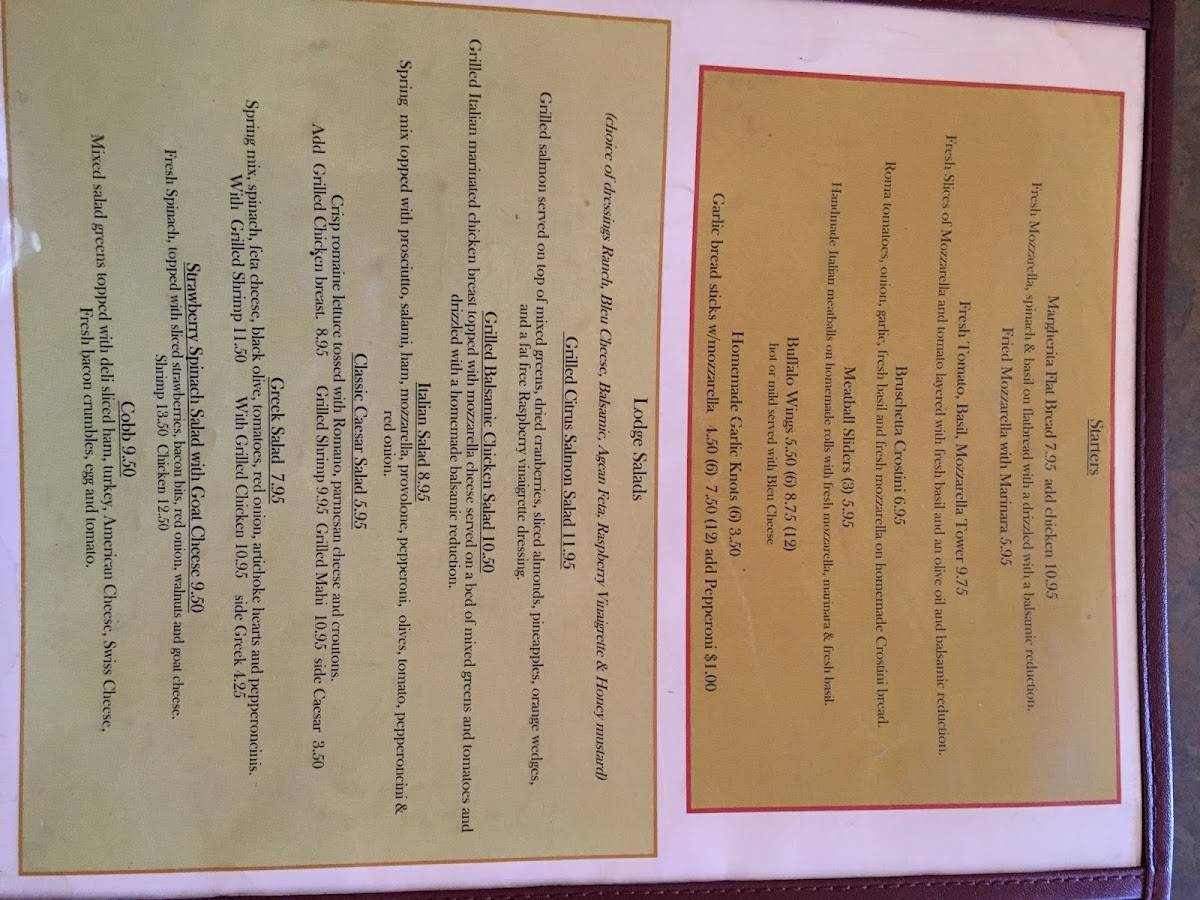 Menu at Banner Elk Cafe & Tavern, Banner Elk, 324 Shawneehaw Ave S ...