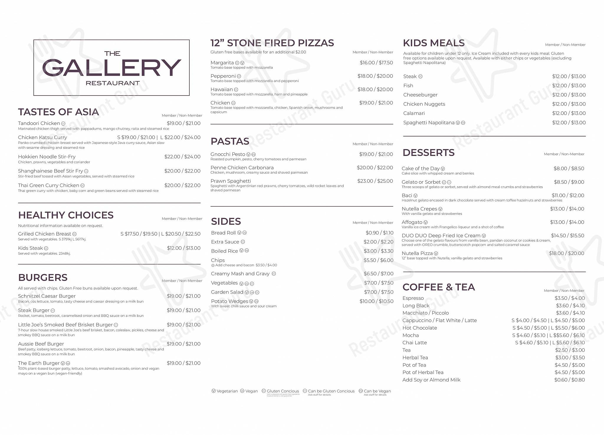 Menu at Baulkham Hills Sports Club Sydney NSW, Baulkham Hills