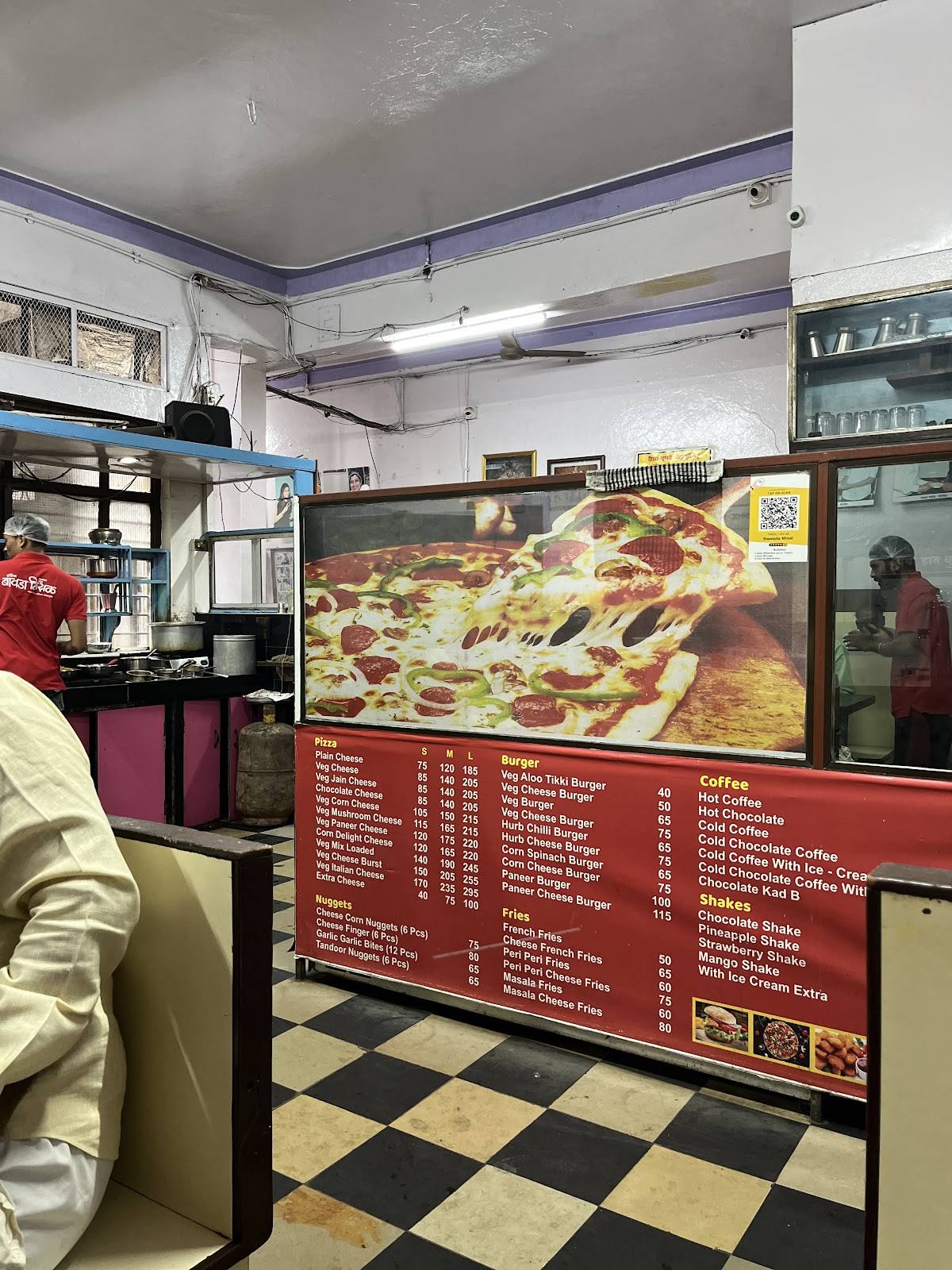 Menu at Bawada Misal, Kolhapur
