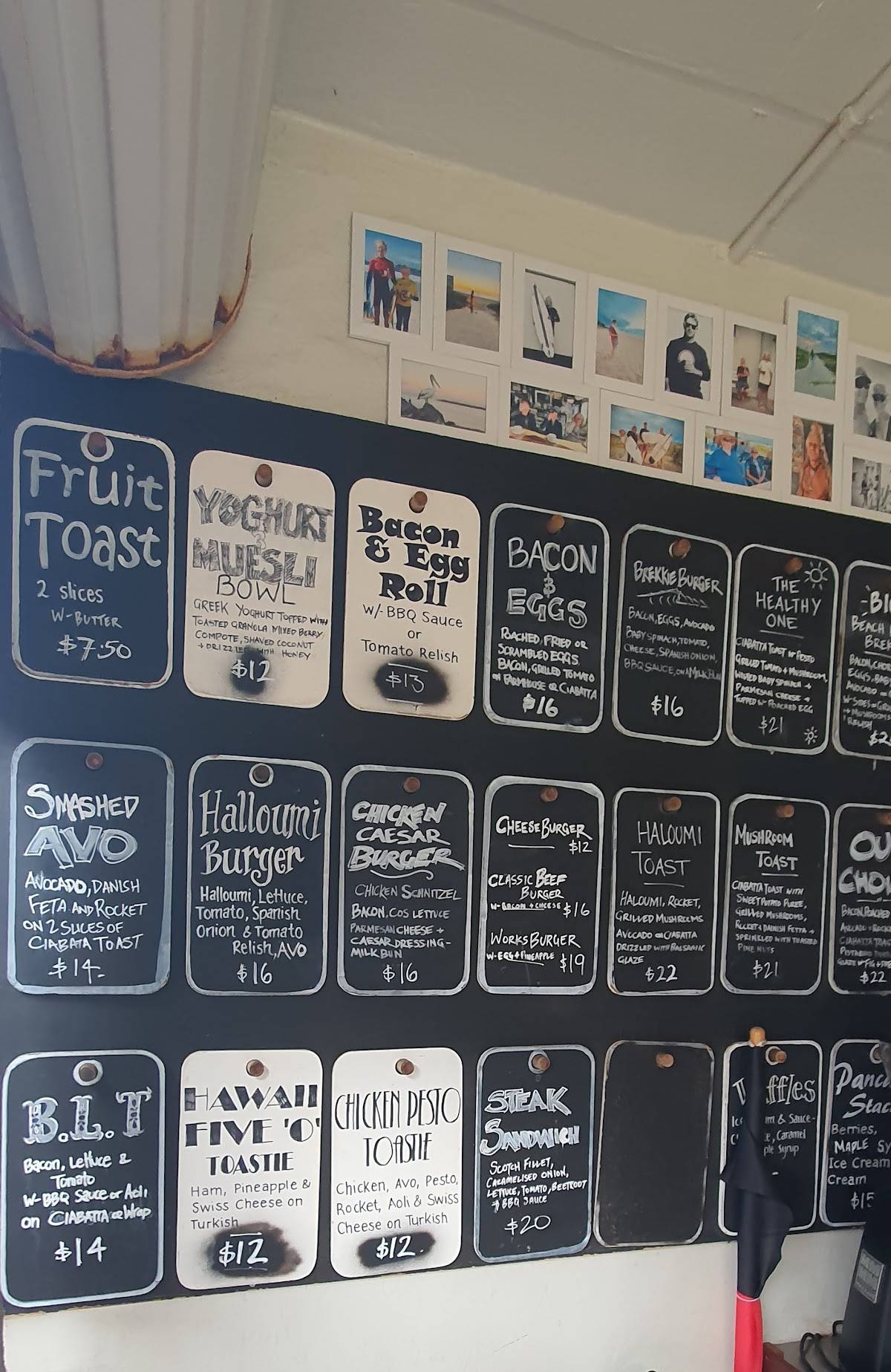 Menu at Beach Break Cafe, North Haven