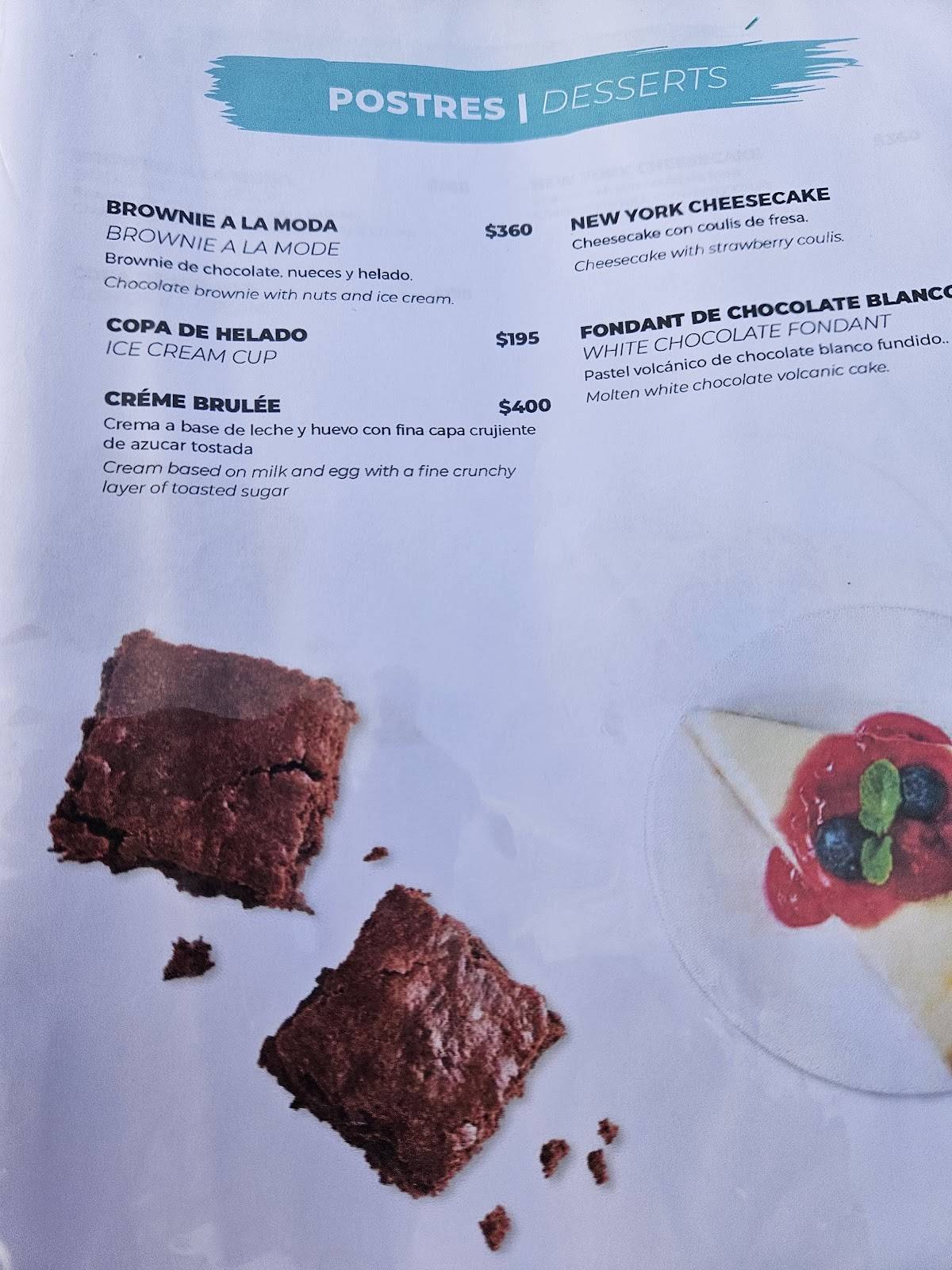 Menu at Beach Club Playa Nueva Romana, Dominicana