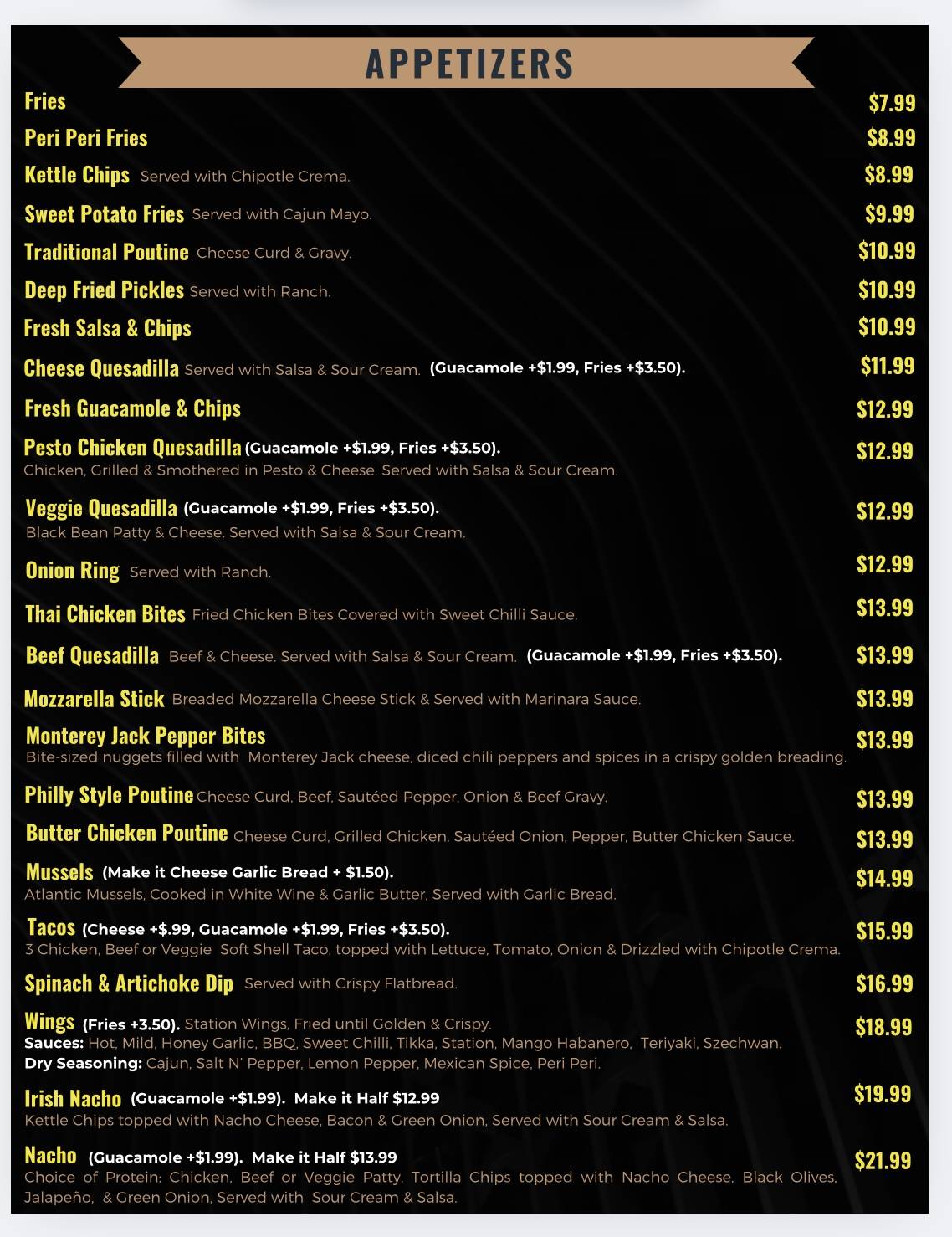 Menu at Beaver Bank Station Bar & Grill, Beaver Bank