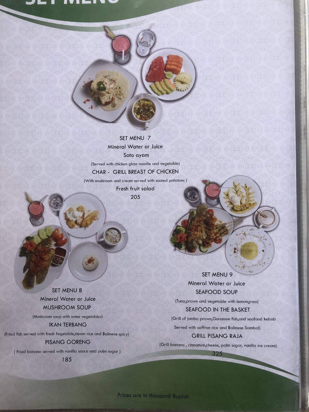 Menu at Restoran Bebek Joni restaurant, Peliatan
