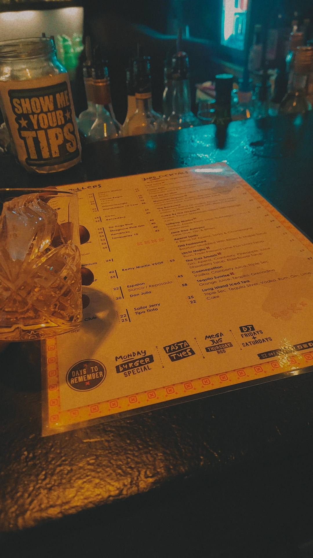 Menu at Beer Yard pub & bar, Port Elizabeth
