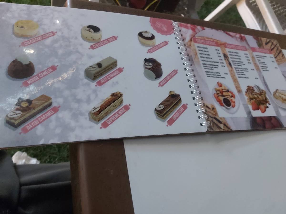 Menu at Bella Citta Cafe, Meknes