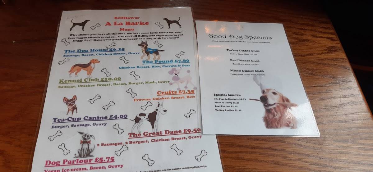 Menu at The Bellflower pub & bar, Garstang