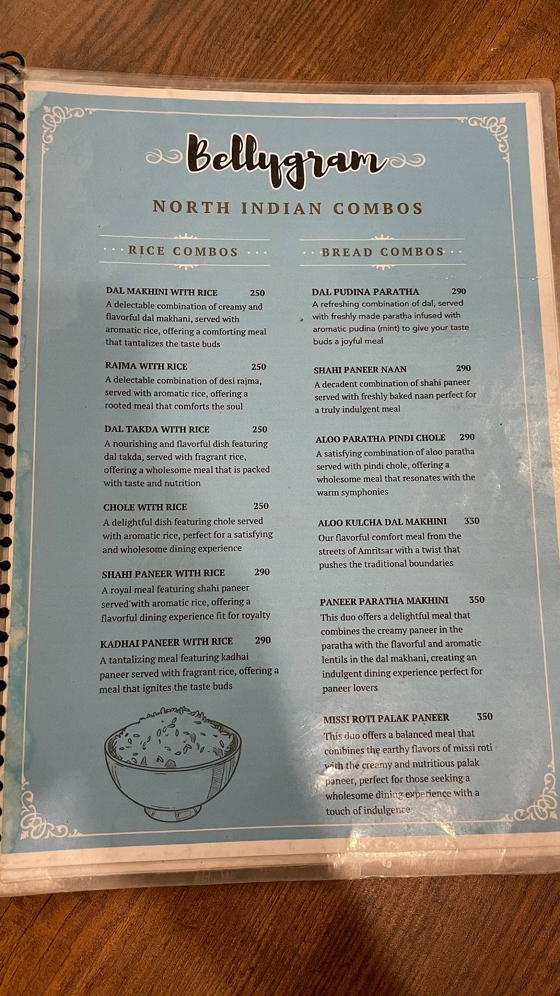 Menu at BellyGram The Food Junction, Rishikesh, Kriya yoga aashram