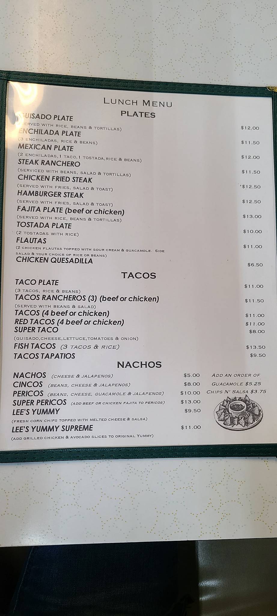 Menu at Benny's Cafe - Del Rio, Tx, Del Rio