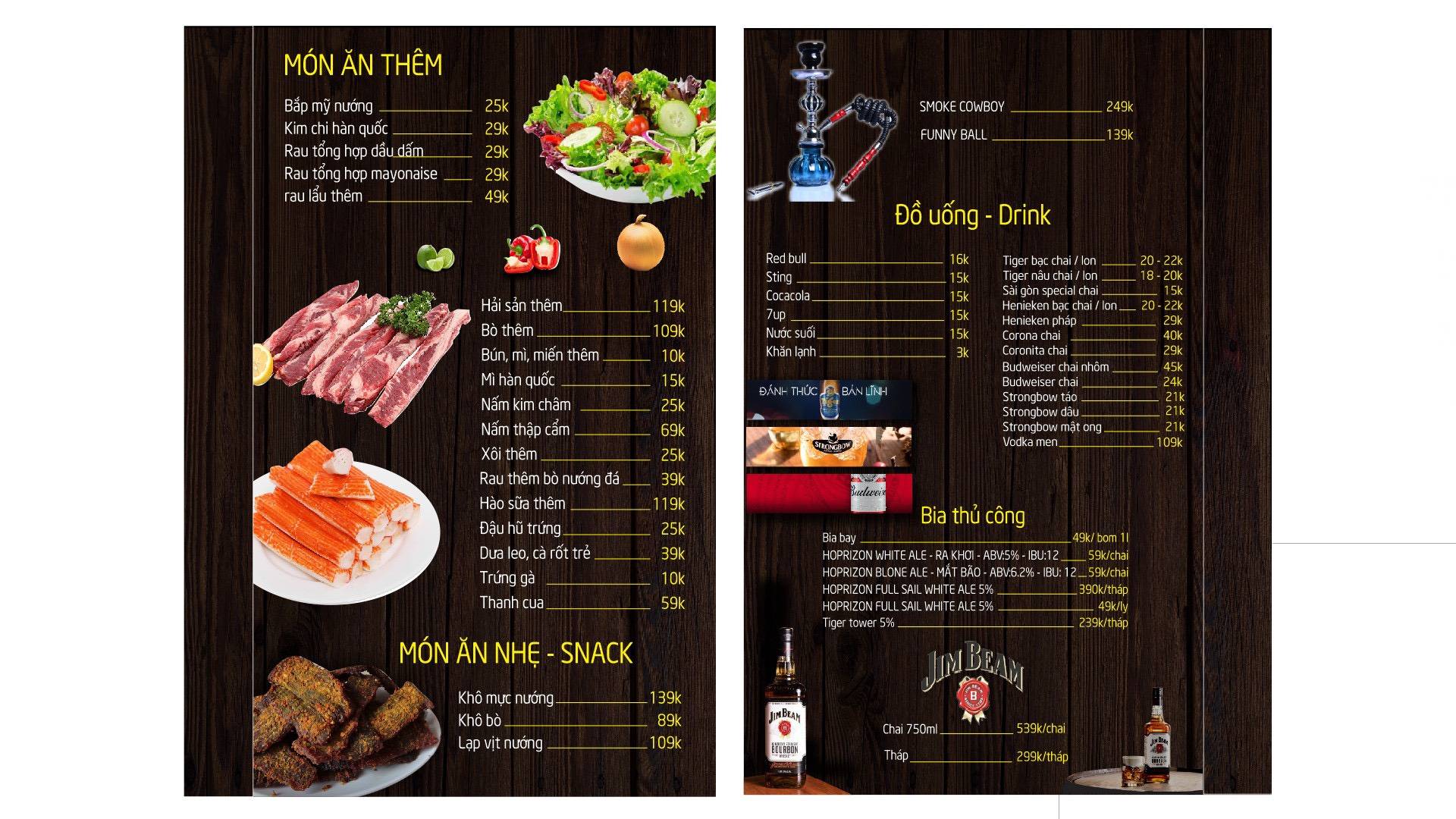 Menu at Nhà Hàng BỤI 3 - Long Thành restaurant, Bien Hoa
