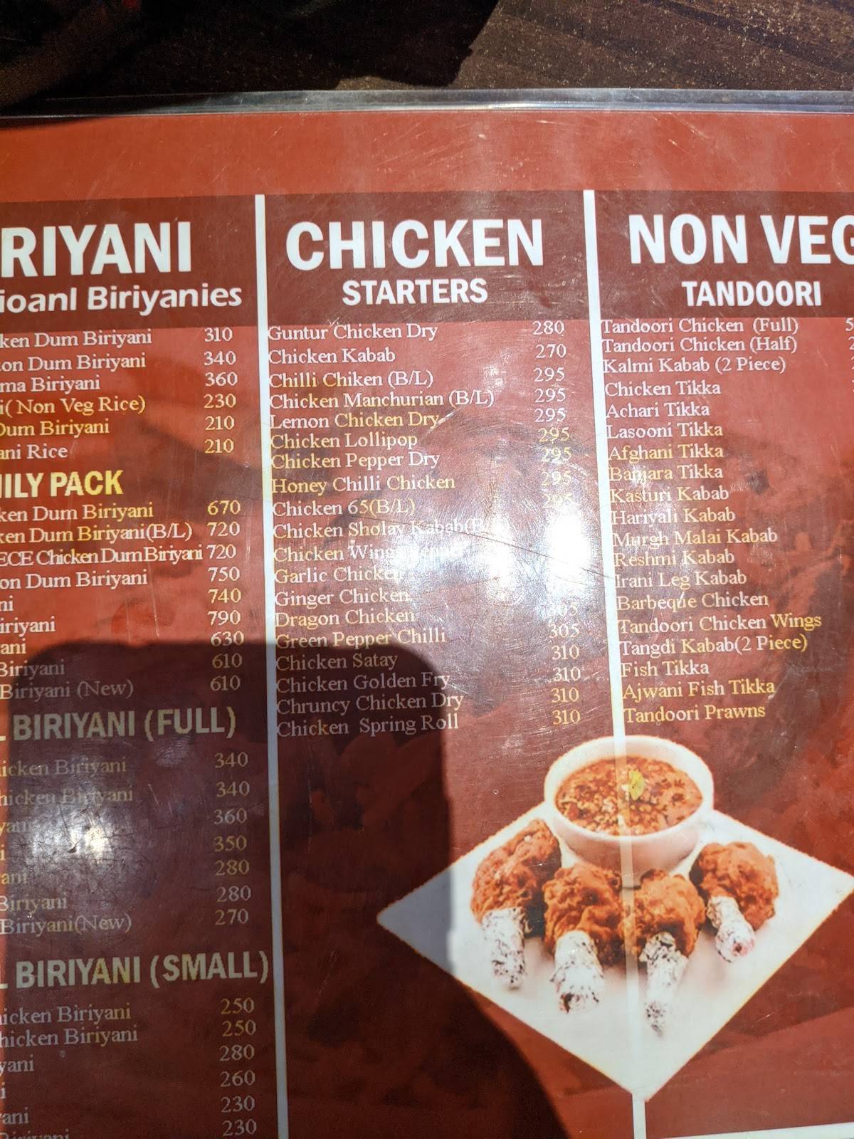 Menu at Biryani Zest, Vignan Nagar, Doddanekkundi, Hyderabadi Dum ...