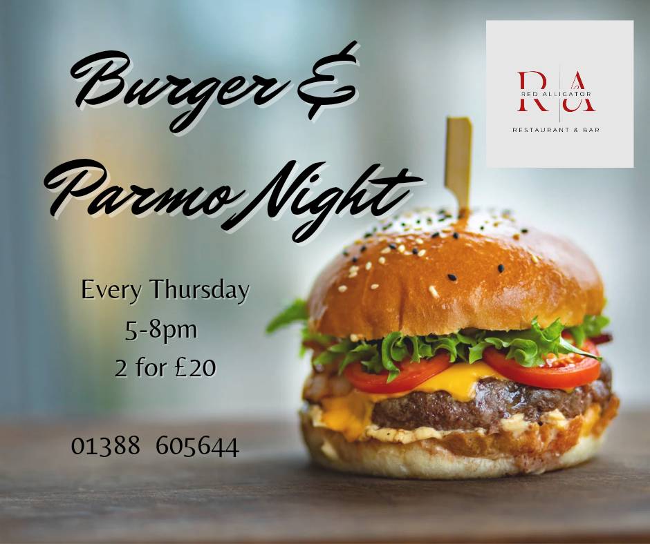 Menu at The Red Alligator pub & bar, Bishop Auckland