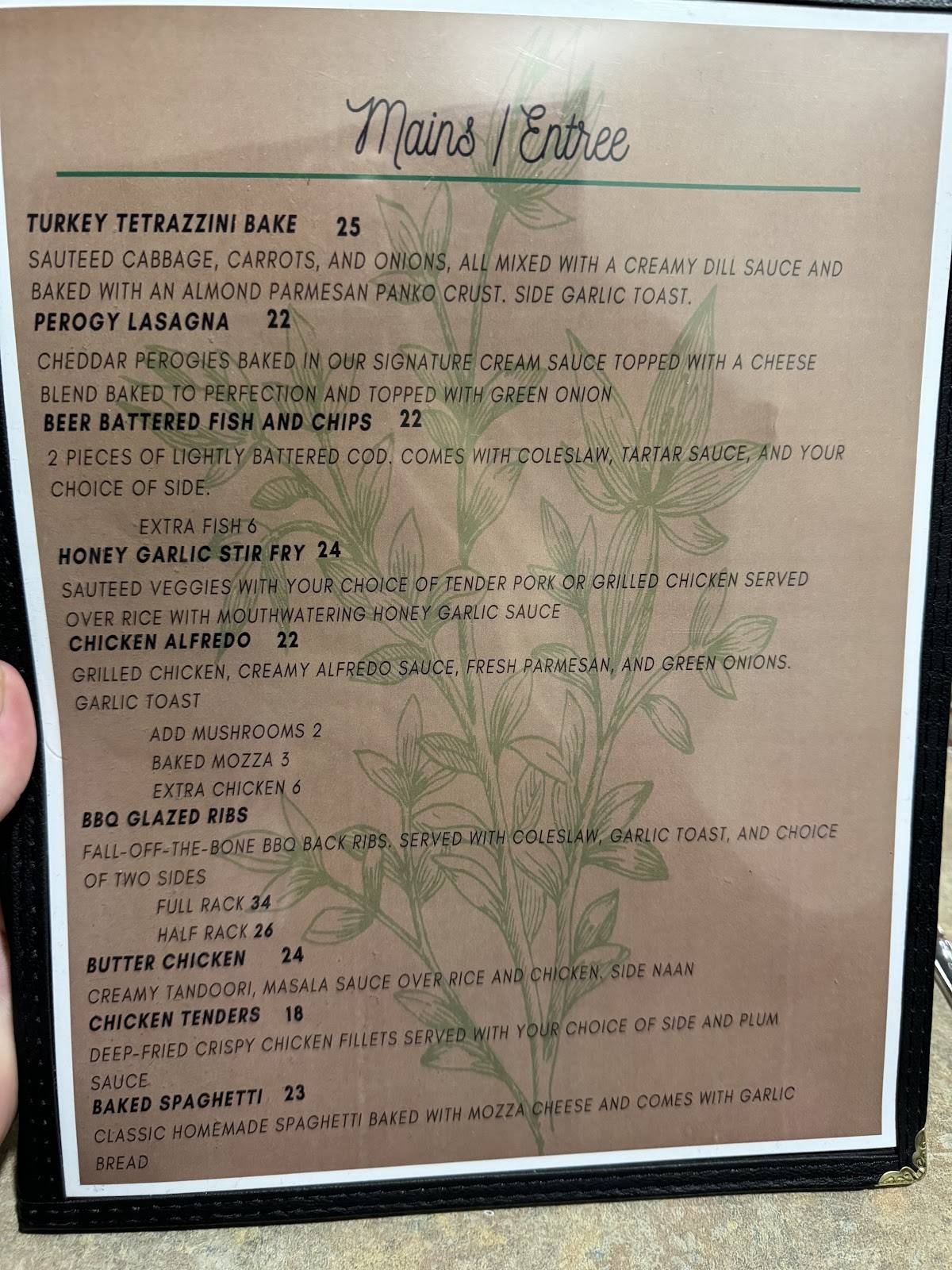Menu at Bistro 56 Saint Paul AB restaurant, Glendon