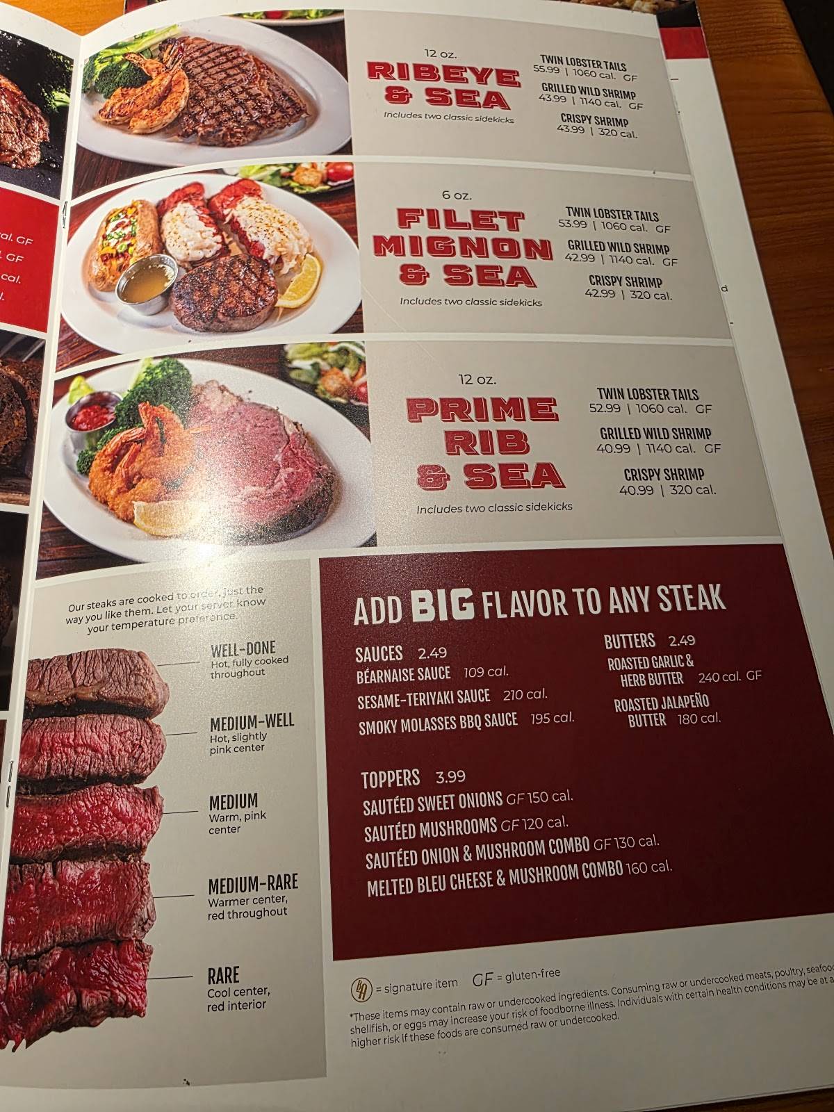 Menu at Black Angus Steakhouse, Citrus Heights, Greenback Ln