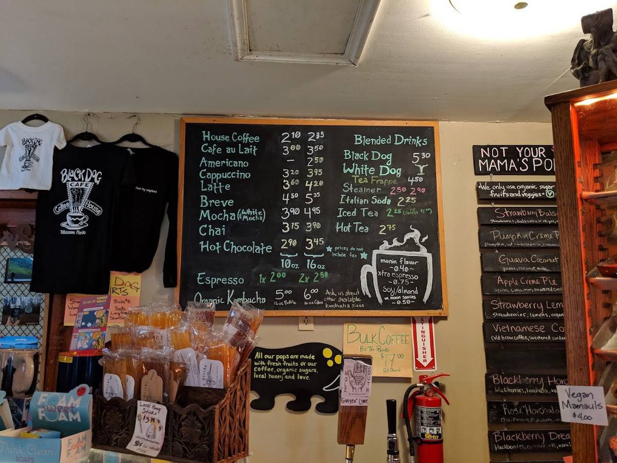 Menu at Black Dog Cafe, Tallahassee, 229 Lake Ella Dr
