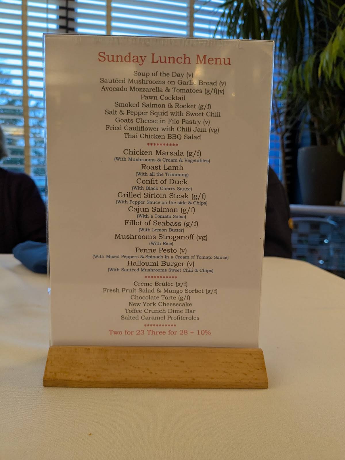 Menu at Blue Check Restaurant, Bushey, 144-146 High St
