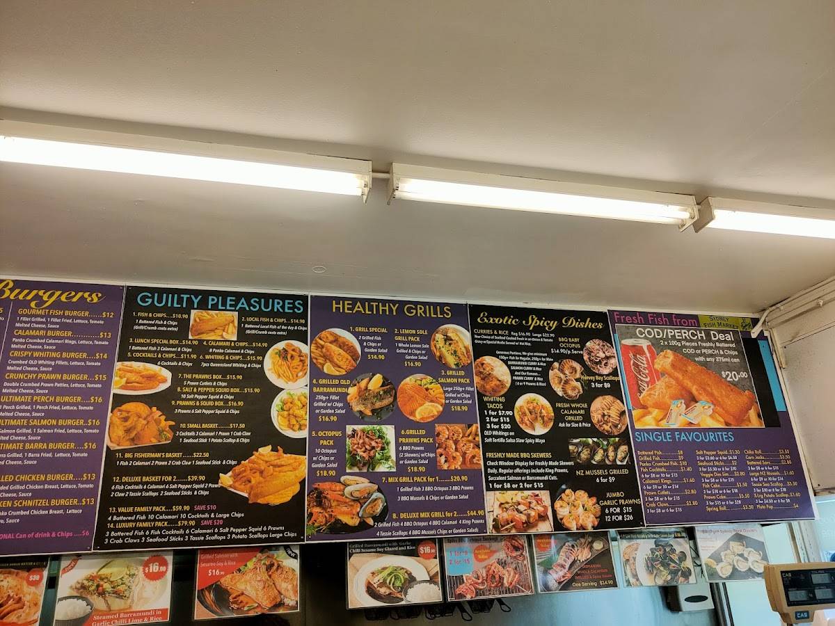 Menu at Blue Marlin Fish and Chips fast food, Sutherland