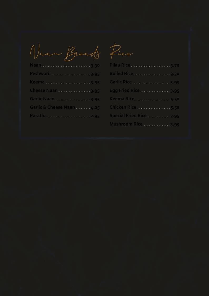 Menu at Blue Monk Nepalese & Indian Restaurant, Bedford