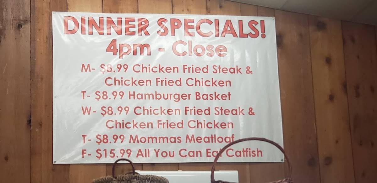 Menu at Blue Mound Cafe - Belknap, Fort Worth