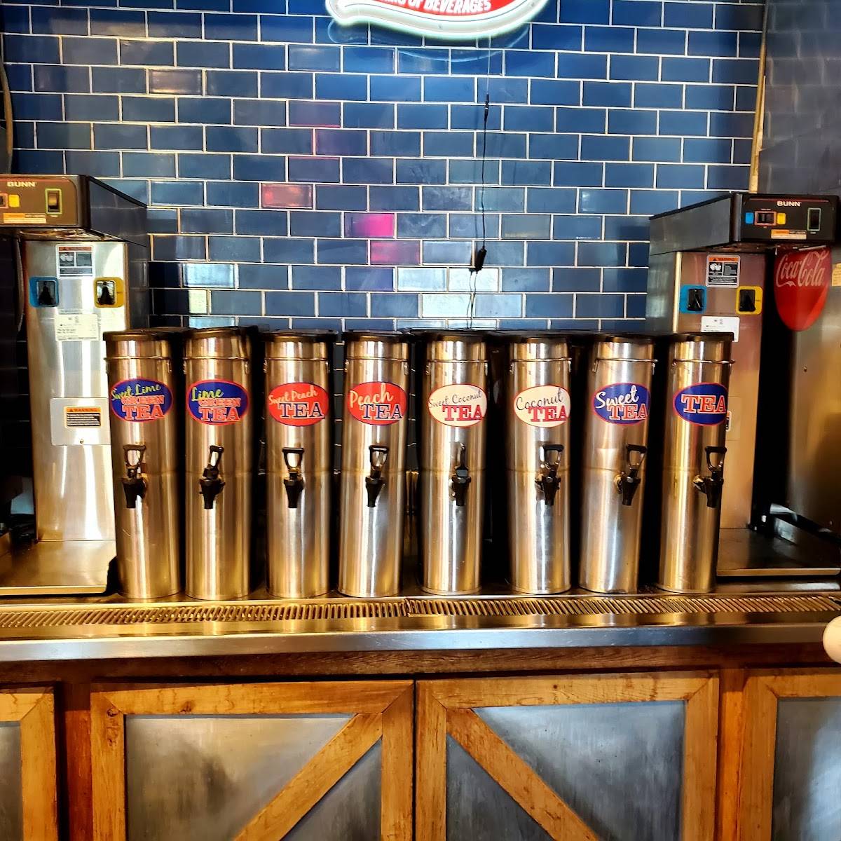 Menu at Blue Sky Texas fast food, Lubbock, 98th St