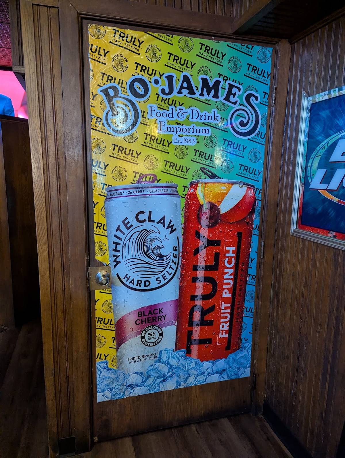 Menu at Bo-James pub & bar, Iowa City
