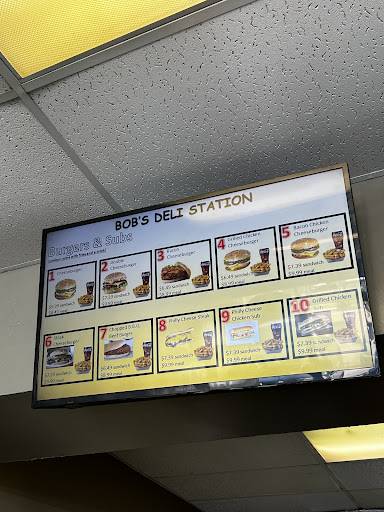 Menu at Bob's Deli Station restaurant, Houston