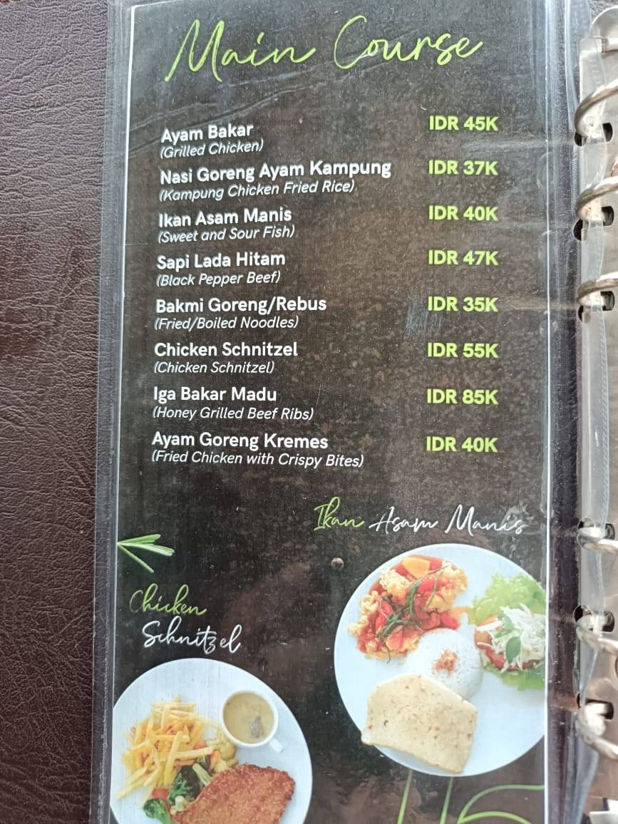 Menu at Boko Sunset Resto restaurant, Tamanmartani