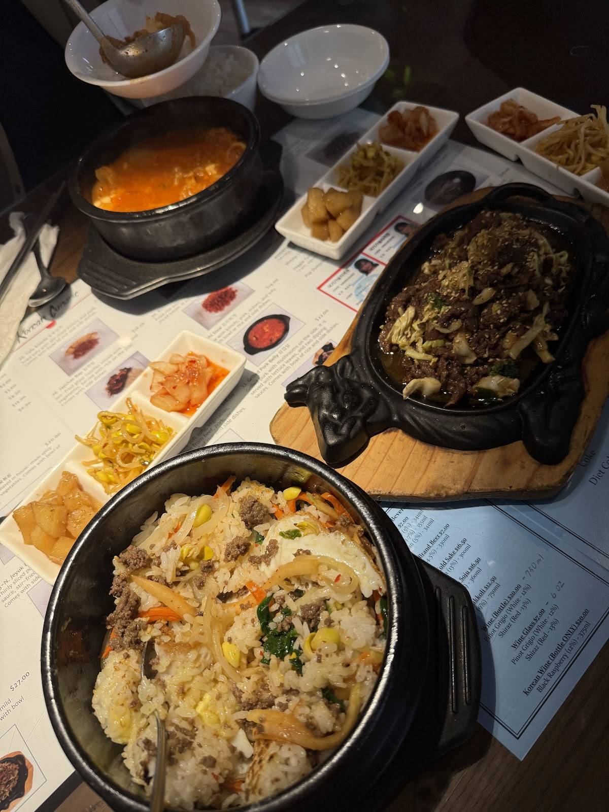 Menu at Bon Ga Korean Cuisine restaurant, Kelowna
