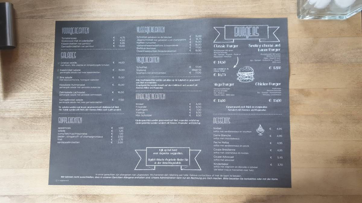 Speisekarte von Brasserie Strandcamping Groede, Groede
