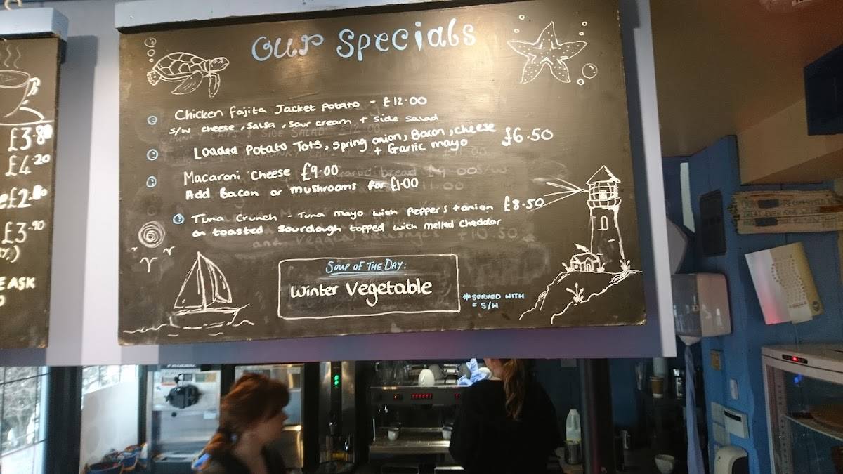 Menu at Breezes Cafe, Fareham