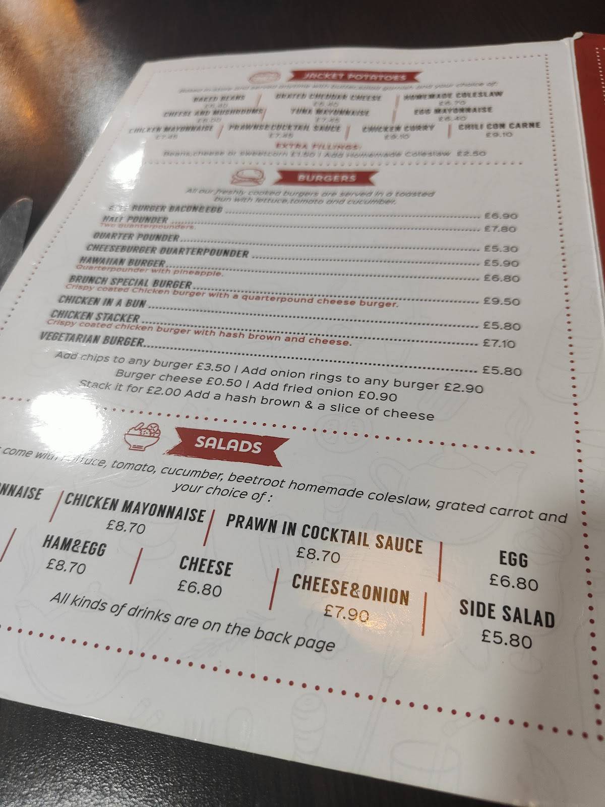 Menu at Brunch & Barista - Southampton City, Southampton