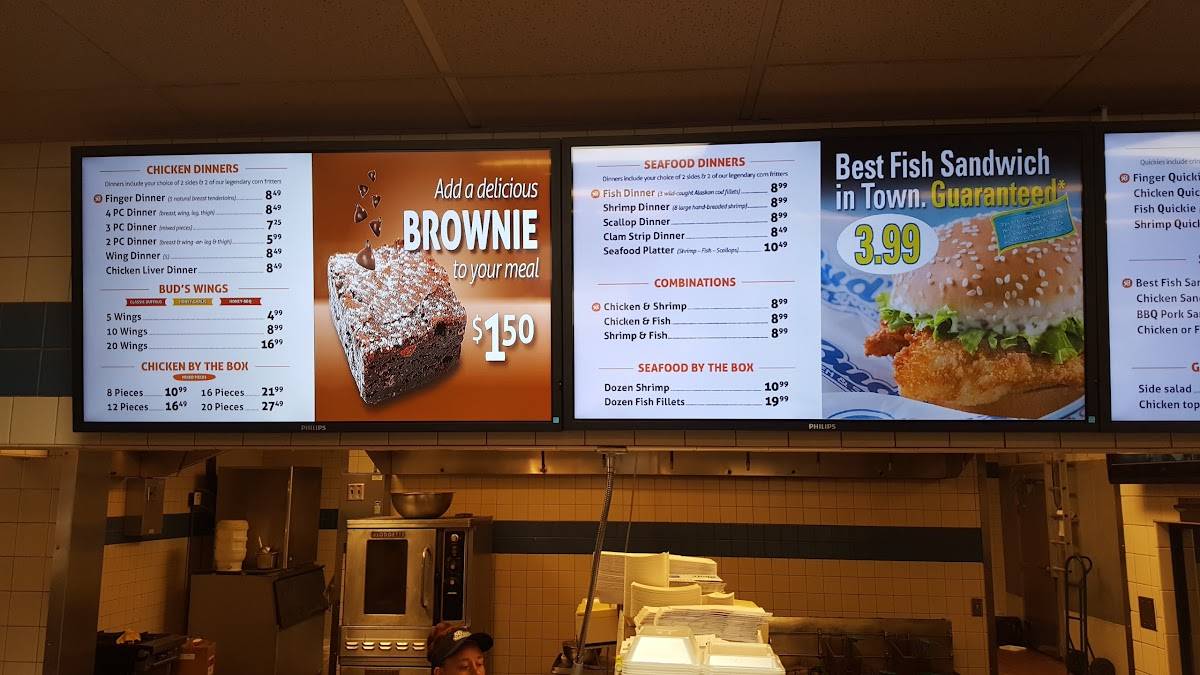 Menu at Bud's Chicken & Seafood restaurant, West Palm Beach, S Dixie Hwy
