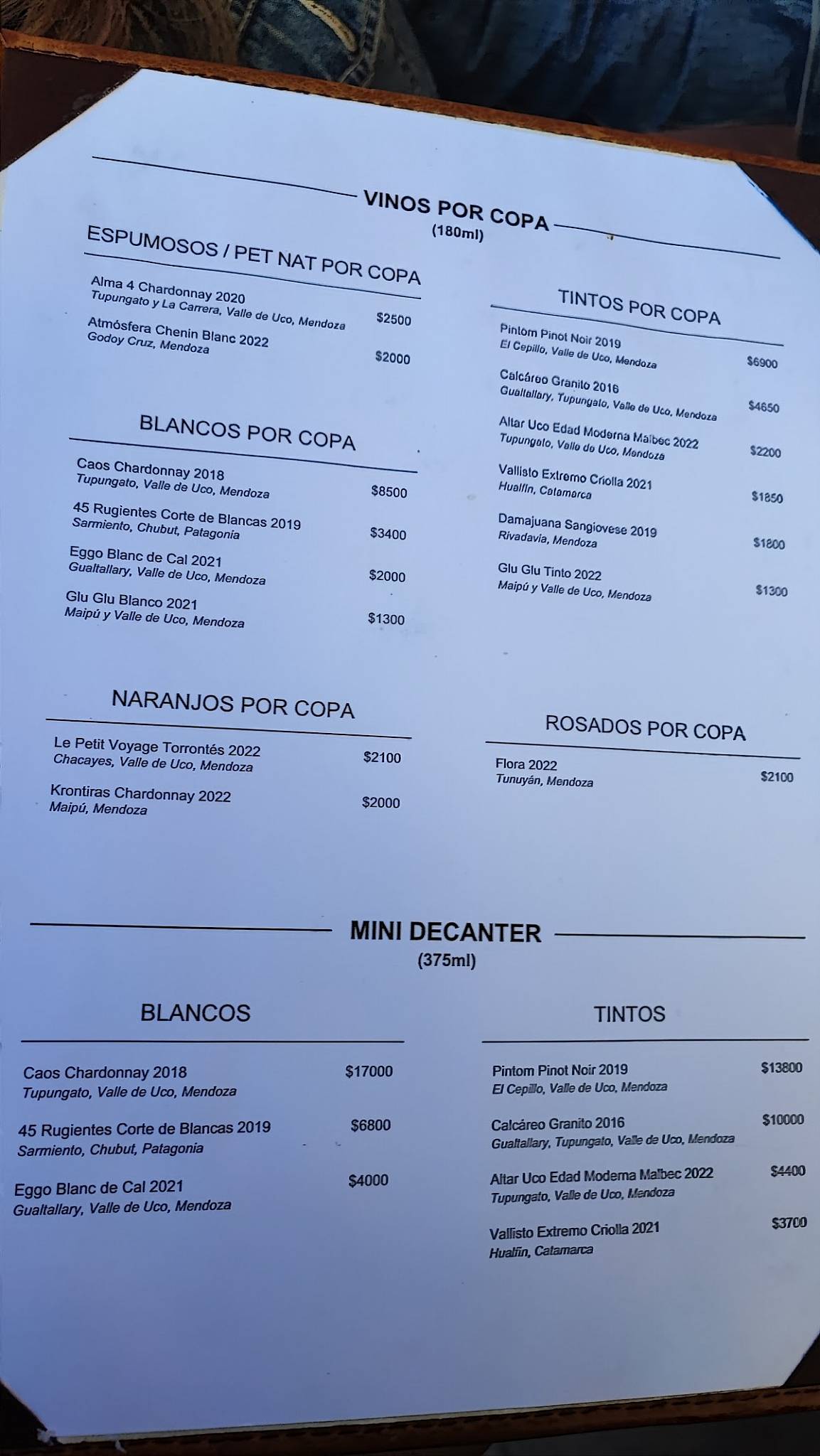Menu at El Preferido de Palermo pub & bar, Buenos Aires