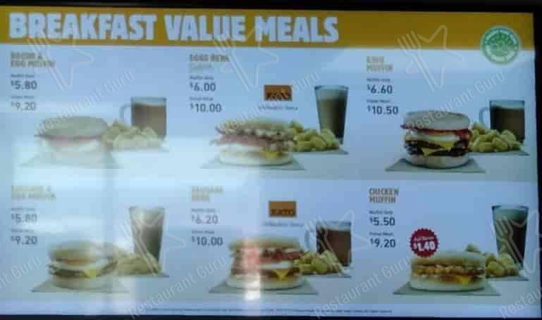 Menu at Burger King Pukekohe restaurant, Pukekohe, 182/196 Manukau Rd