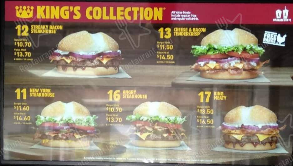 Menu at Burger King Pukekohe restaurant, Pukekohe, 182/196 Manukau Rd