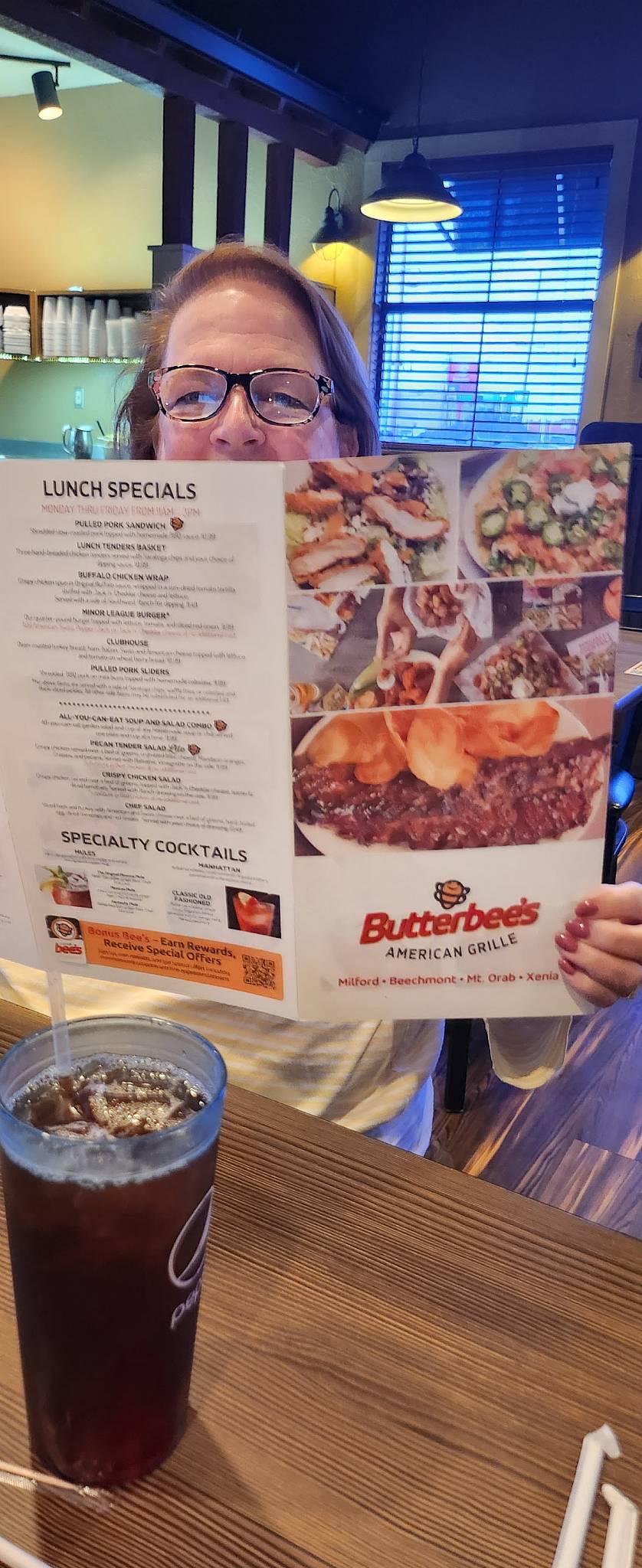 Menu at Butterbee's American Grille restaurant, Cincinnati