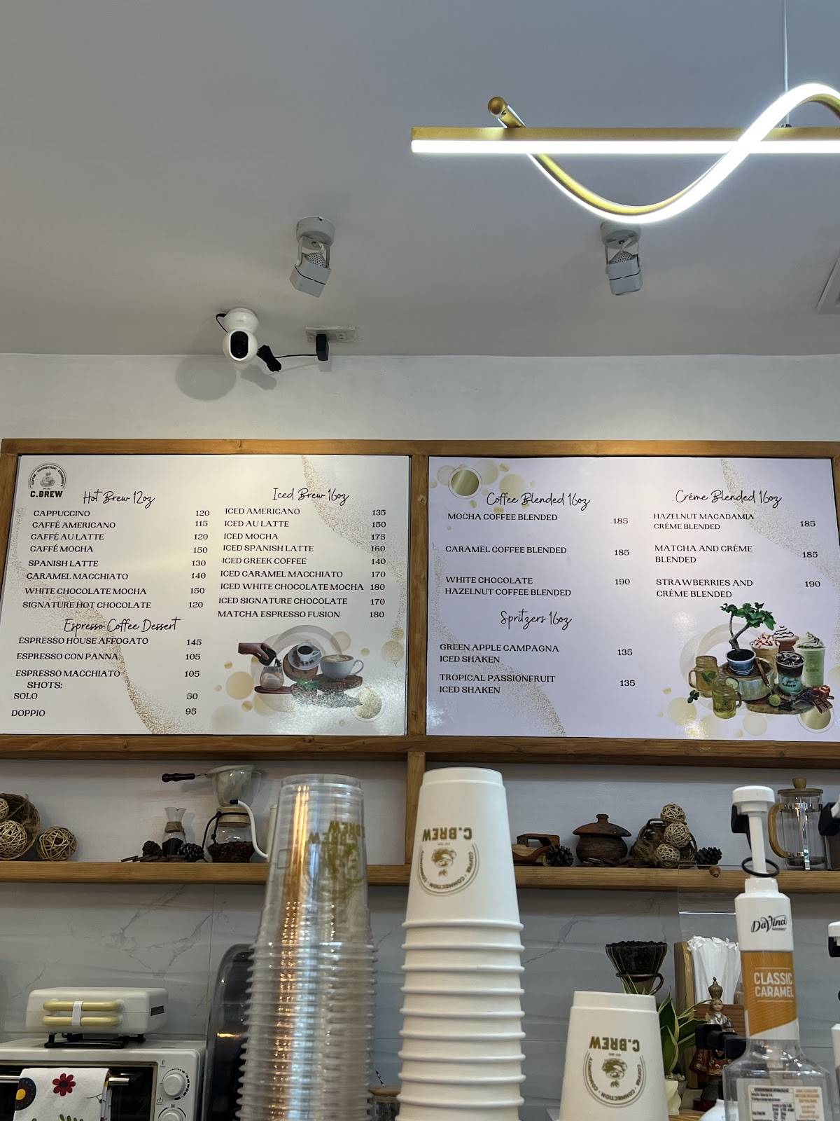 Menu at C.BREW, Cebu City, 18 Acacia St