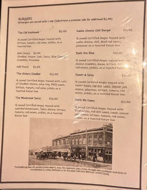 Menu at C & J Kountry Fixin's and CJ's Bar, Bristow