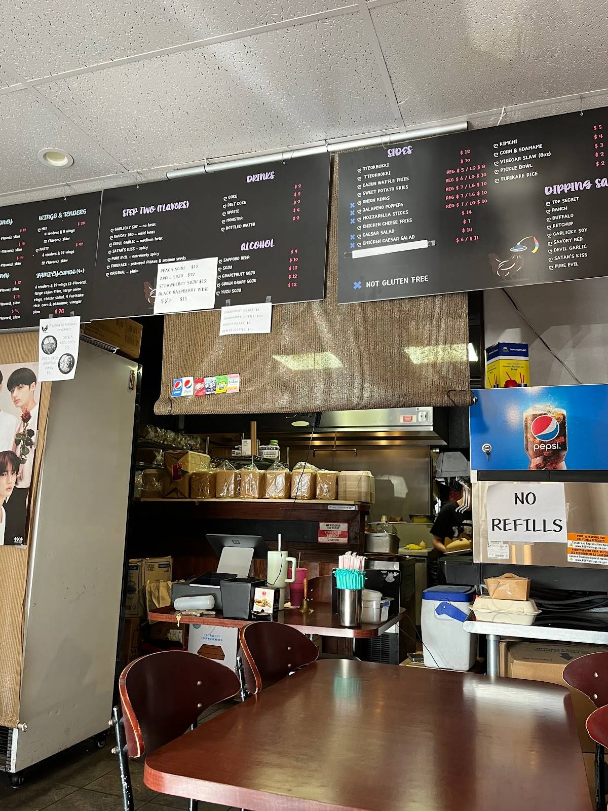 Menu at CALVIN'S KOREAN CHICKEN restaurant, San Diego, Holiday Ct #101a