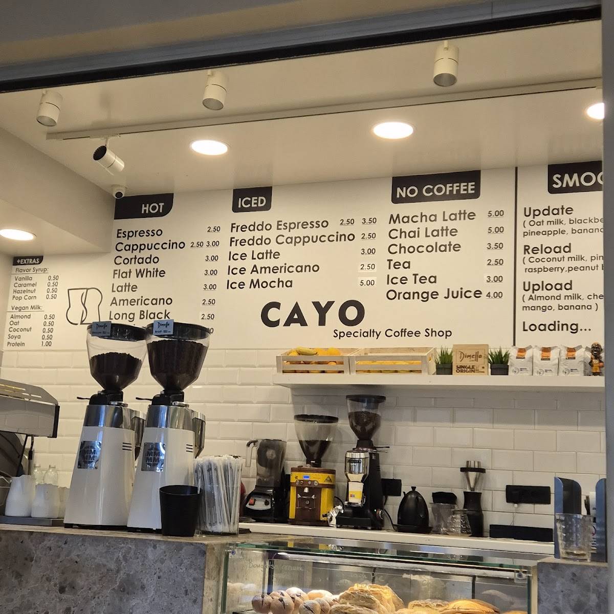 Menu at CAYO Santorini, Thera