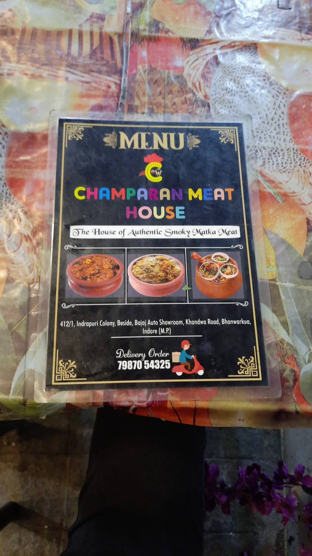 Menu at CHAMPARAN MEAT HOUSE, Indore, bus stand