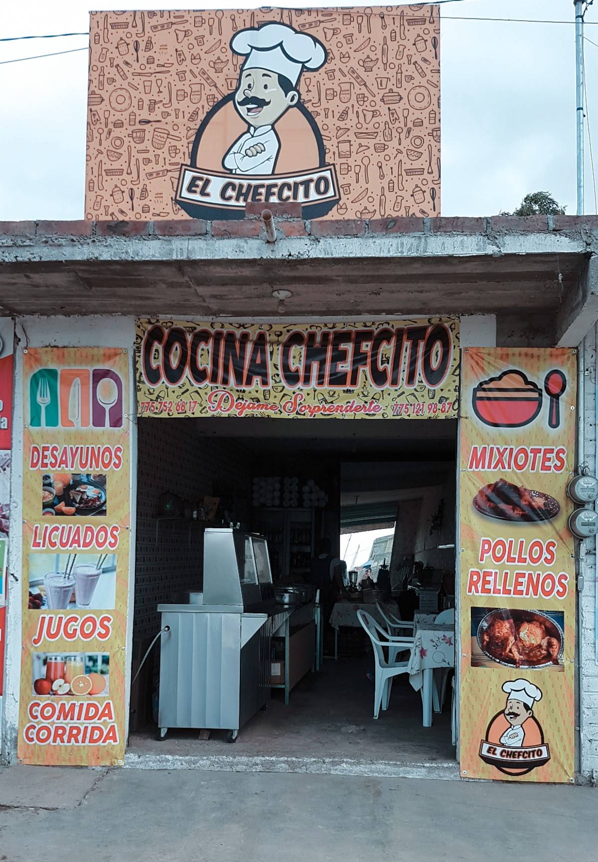 Menu at COCINA "EL CHEFCITO" restaurant, Tulancingo