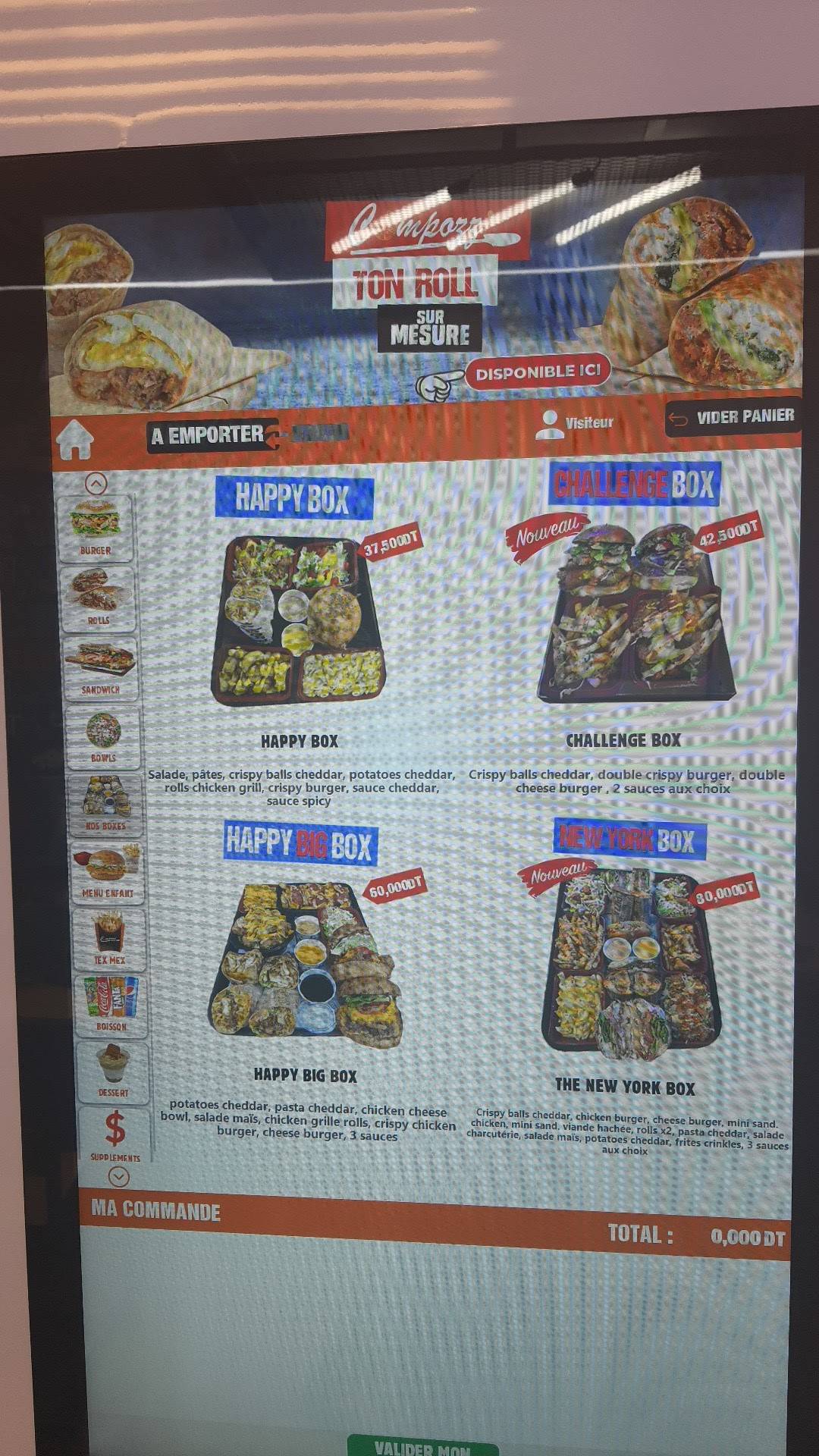 Menu at COMPOZZ' restaurant, Tunis